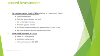 Portfolio management: an overview | PPTX