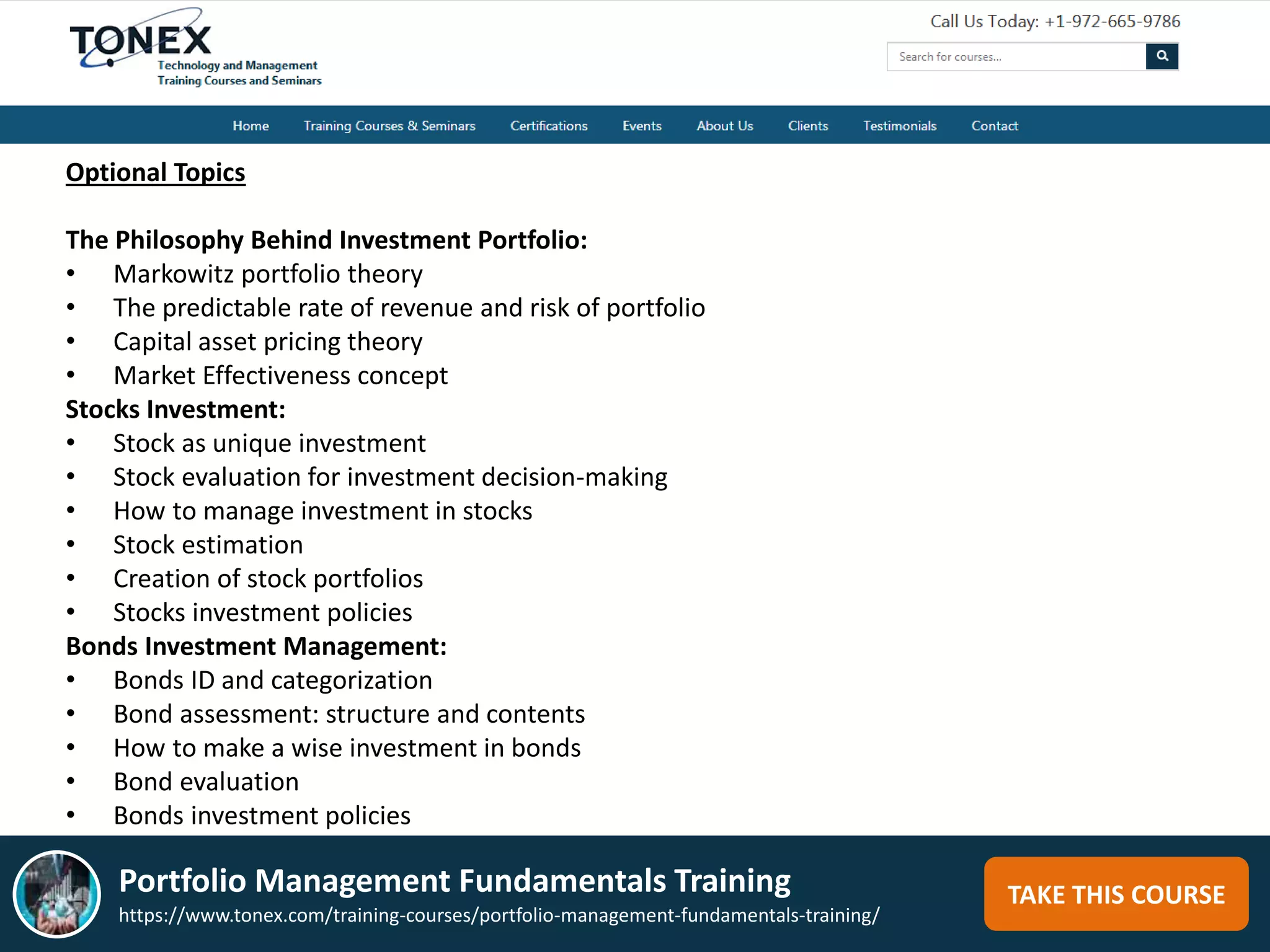 Portfolio Management Fundamentals Training | PPT