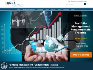 Portfolio Management Fundamentals Training | PPT