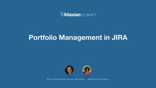 Portfolio Management in JIRA - Karen Branham and Scottie Brimmer | PDF ...