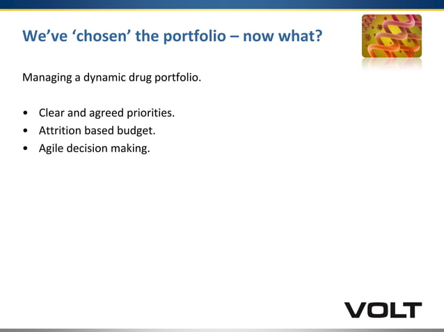 Portfolio Management in the pharmaceutical industry by Dr John Bennett ...
