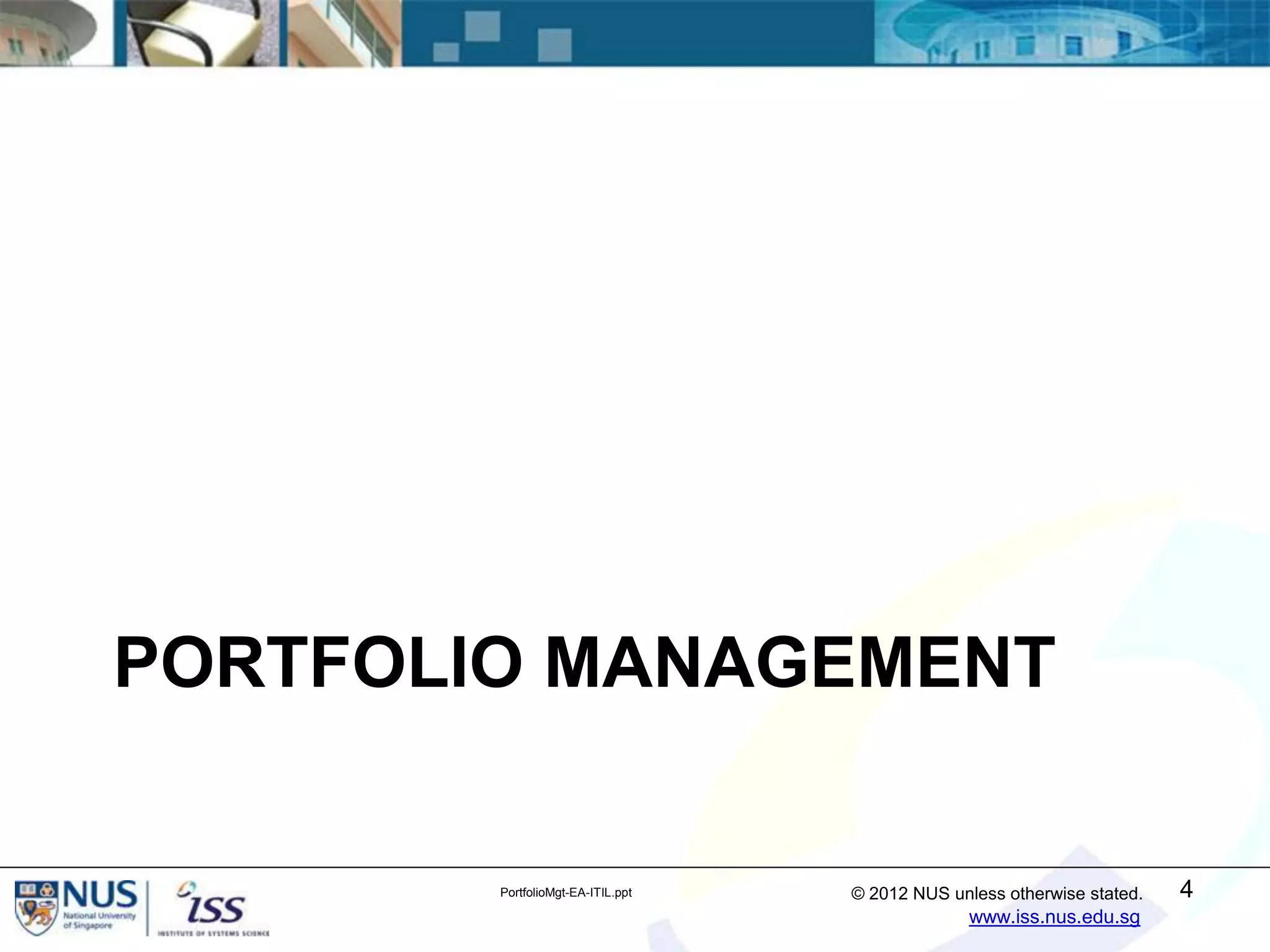 IT Portfolio Management Using Enterprise Architecture and ITIL® Service ...