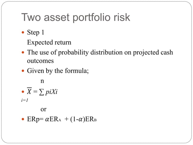 Portfolio management lecture | PPTX