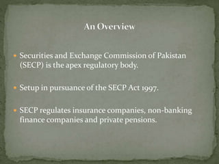SECP & Stock Exchanges | PPTX