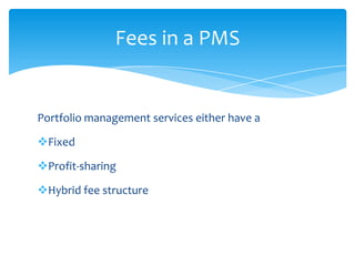 Portfolio management services (1) | PPTX