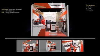 3D Exhibition Stall, Event Space & Visual Design Portfolio | PDF