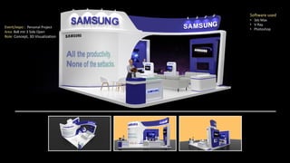 3D Exhibition Stall, Event Space & Visual Design Portfolio | PDF