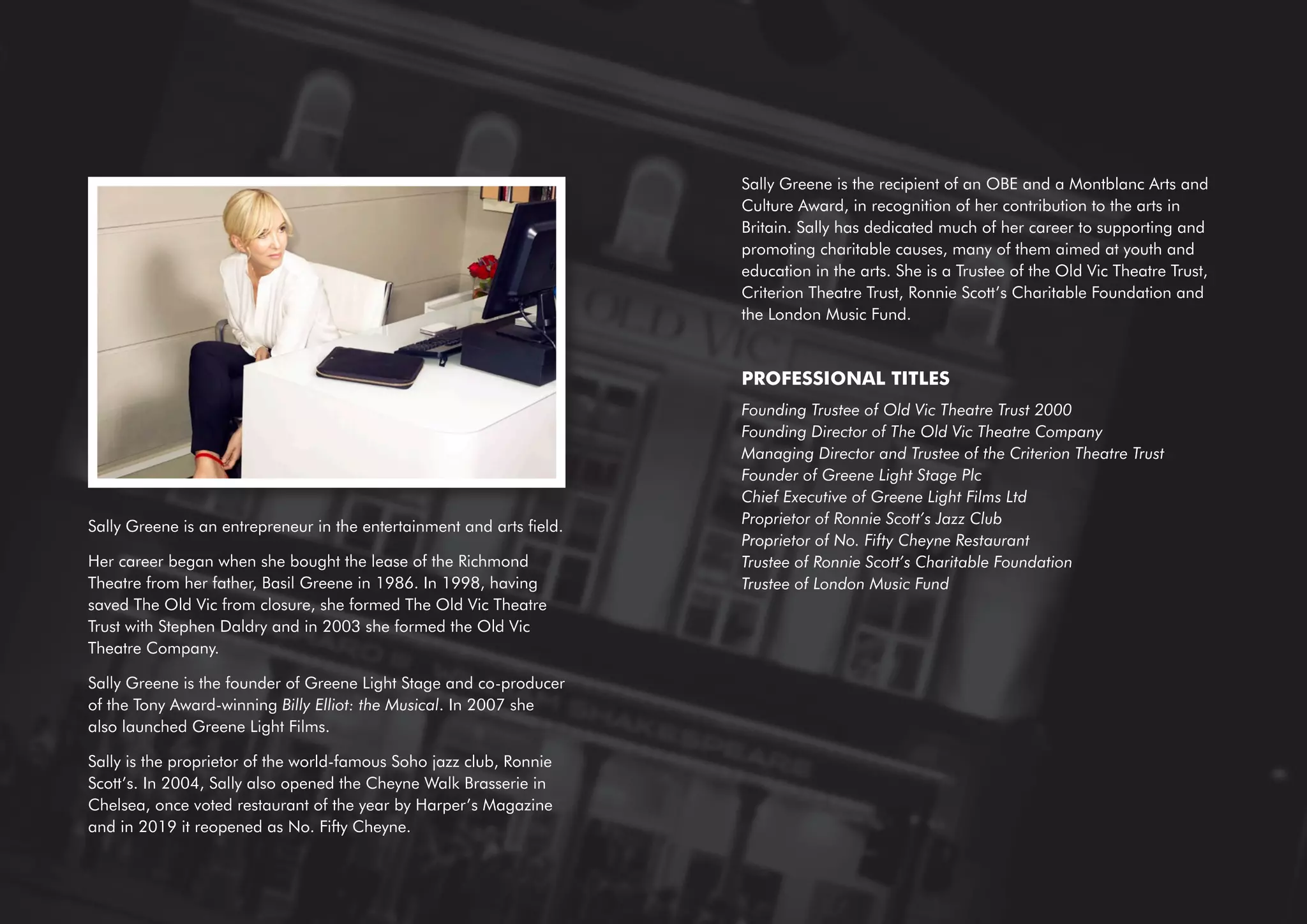 Sally Greene OBE: Portfolio of a Successful and Visionary Entrepreneur ...