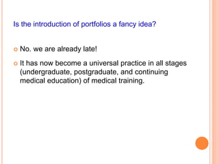 Portfolio of competence | PPT