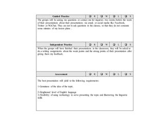 Portfolio of lesson plans | DOCX