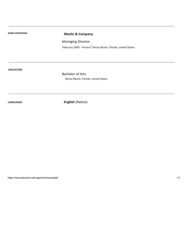 Portfolio of Roger Hoit | PDF