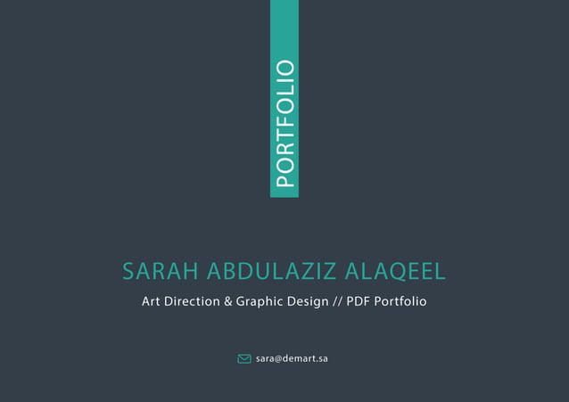 Portfolio of sarah al aqeel, graphic designer | PPT