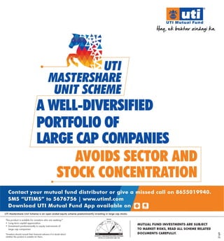 Portfolio of UTI Mastershare Unit Scheme | PDF