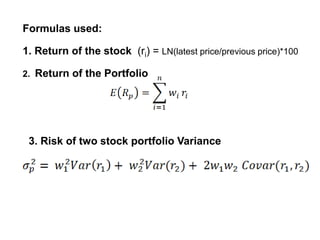 Portfolio Optimisation.ppt