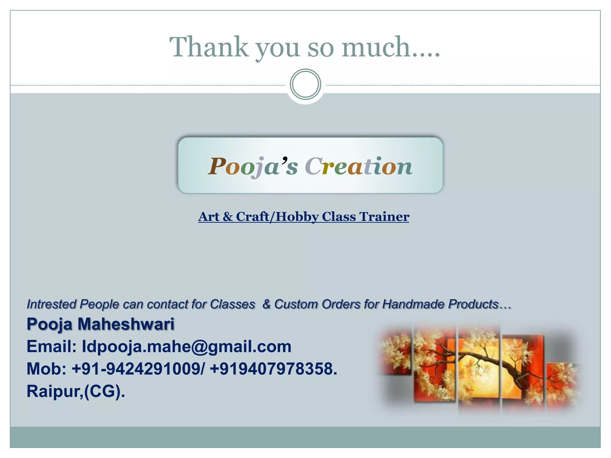 Portfolio pooja maheshwari | PPTX