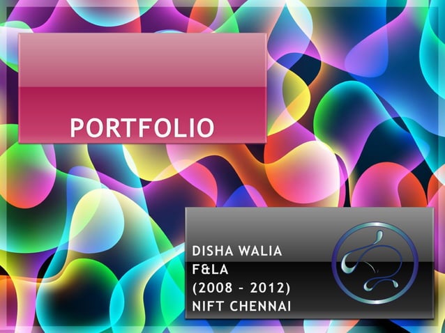 Portfolio ppt (disha walia) | PPT