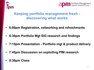 Portfolio management knowledge development | PPTX