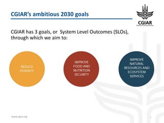 CGIAR Portfolio 2017-2022 | PPT
