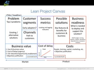 Portfolio prioritization with lean canvas and value game | PDF
