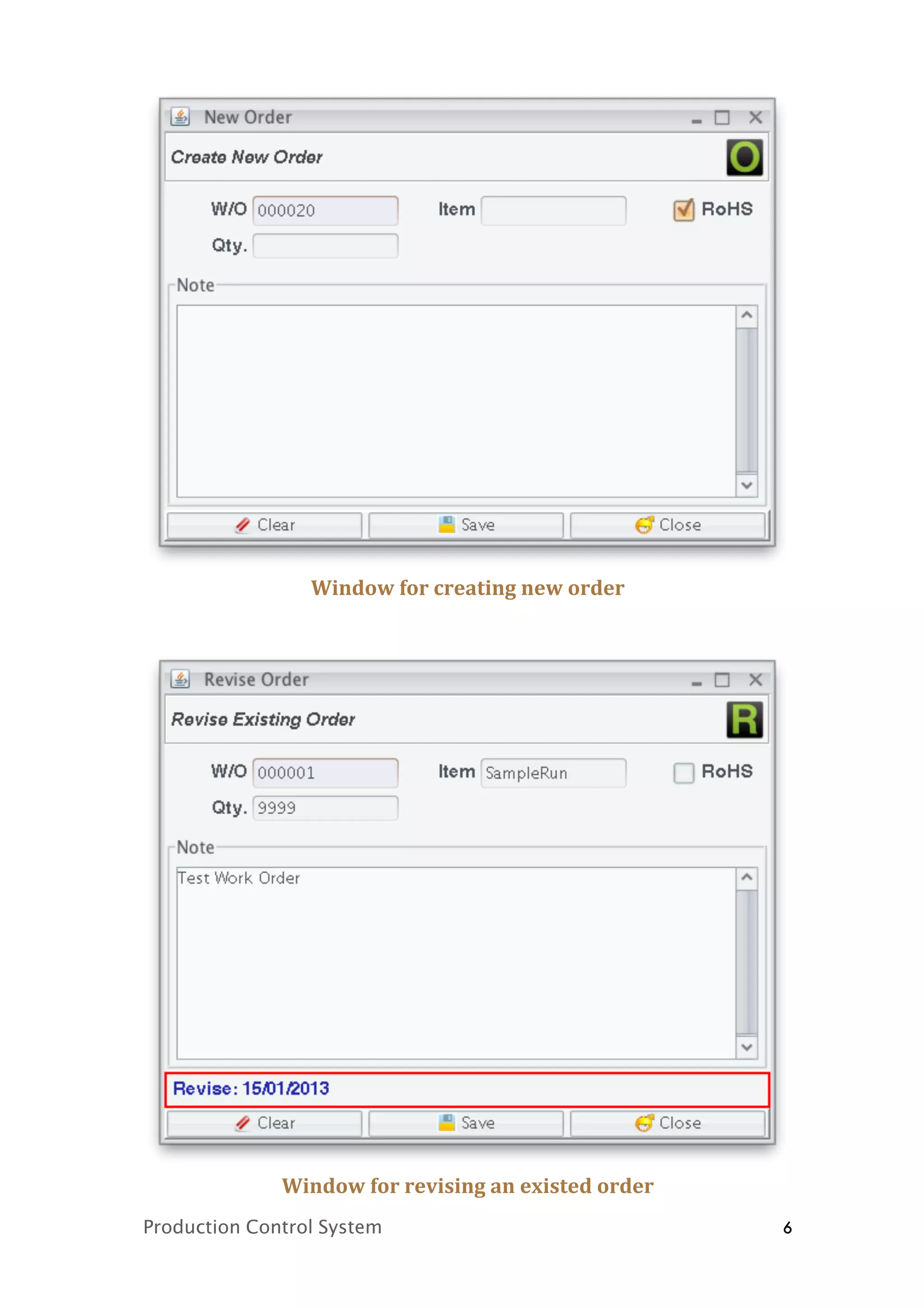 Java Application Portfolio(Production control system) | PDF
