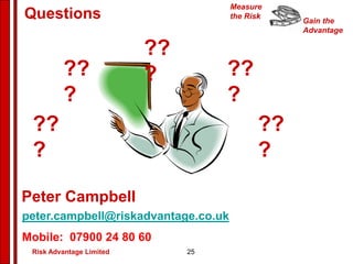 Portfolio, programme and project risk (Peter Campbell) | PPTX