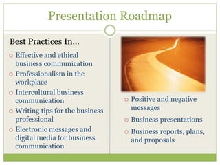 Best Practices in Business Communication | PPTX
