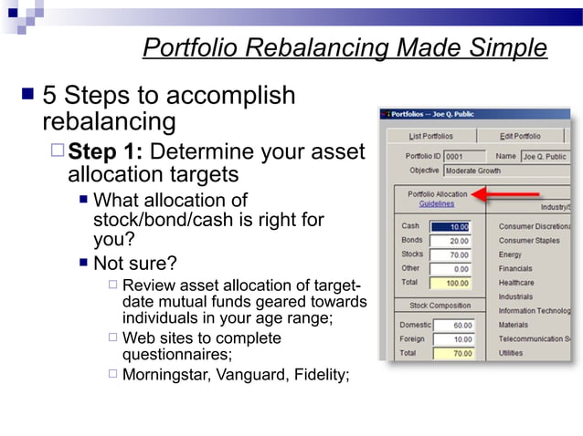 Portfolio rebalancing made simple | PPT