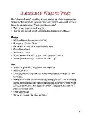 Portfolio Reviews Overview Students | PDF