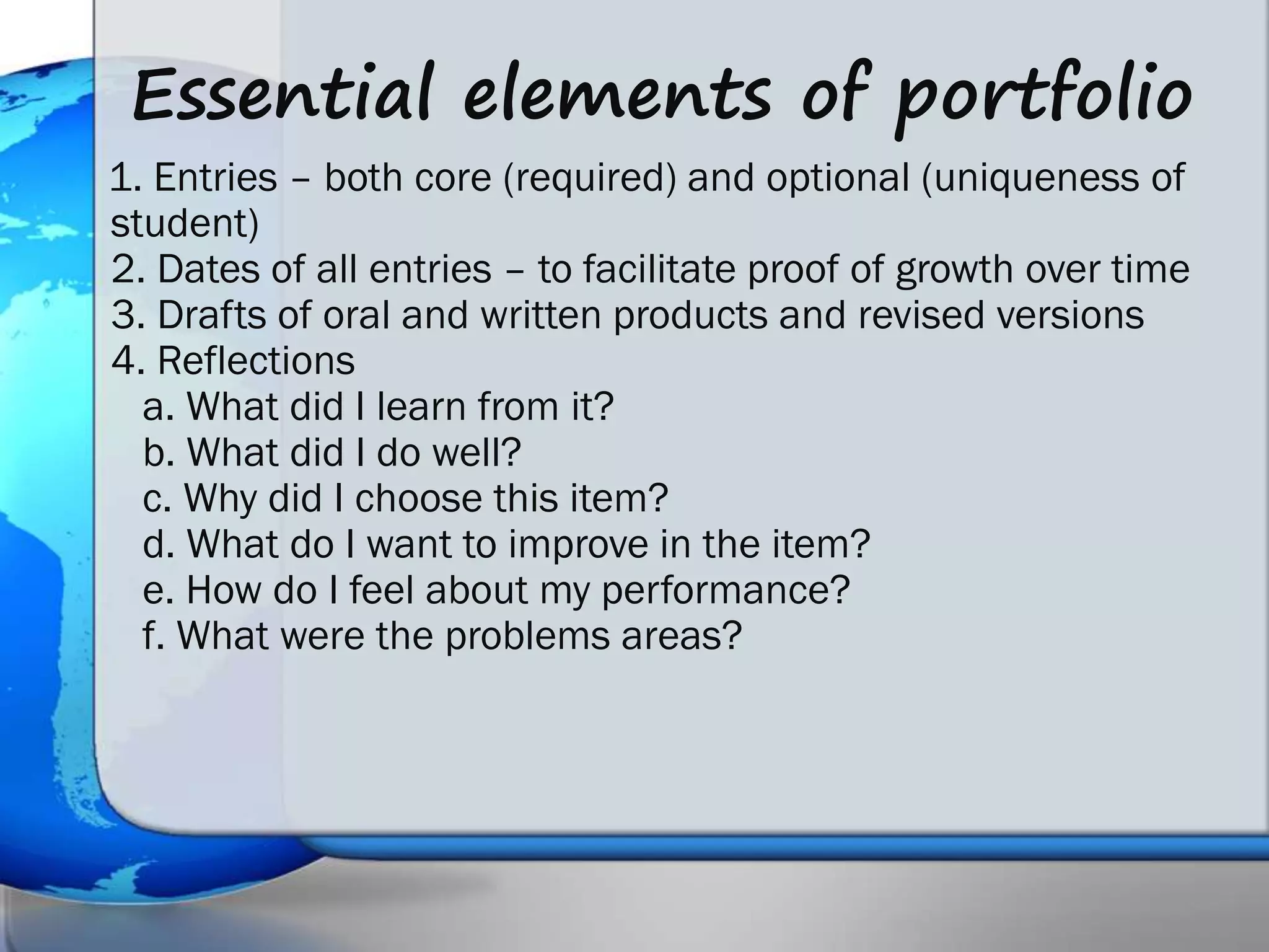 Portfolio Assessment | PPT