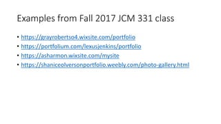 Portfolios touchpointsexamples | PPT