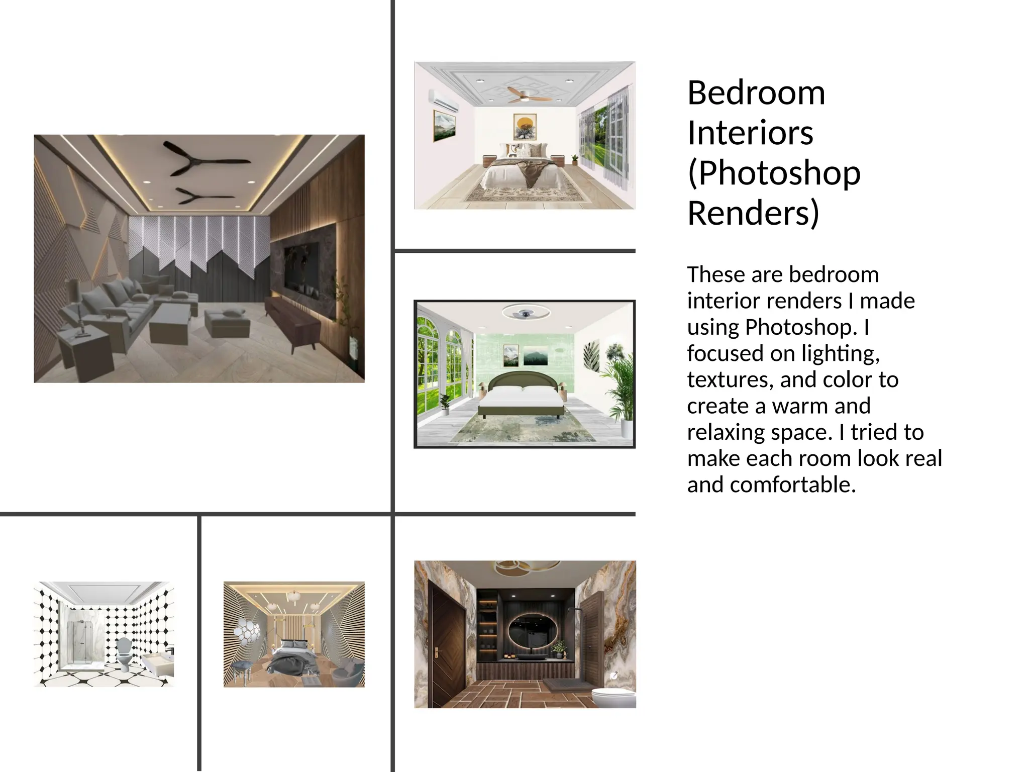 Portfolio (Sami Ur Rehman).pptx inerior design | PPT