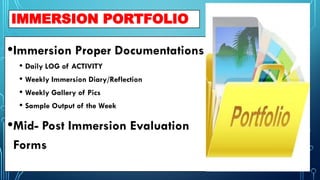 portfolio sample.pptxThe Work Immersion Portfolio | PPTX