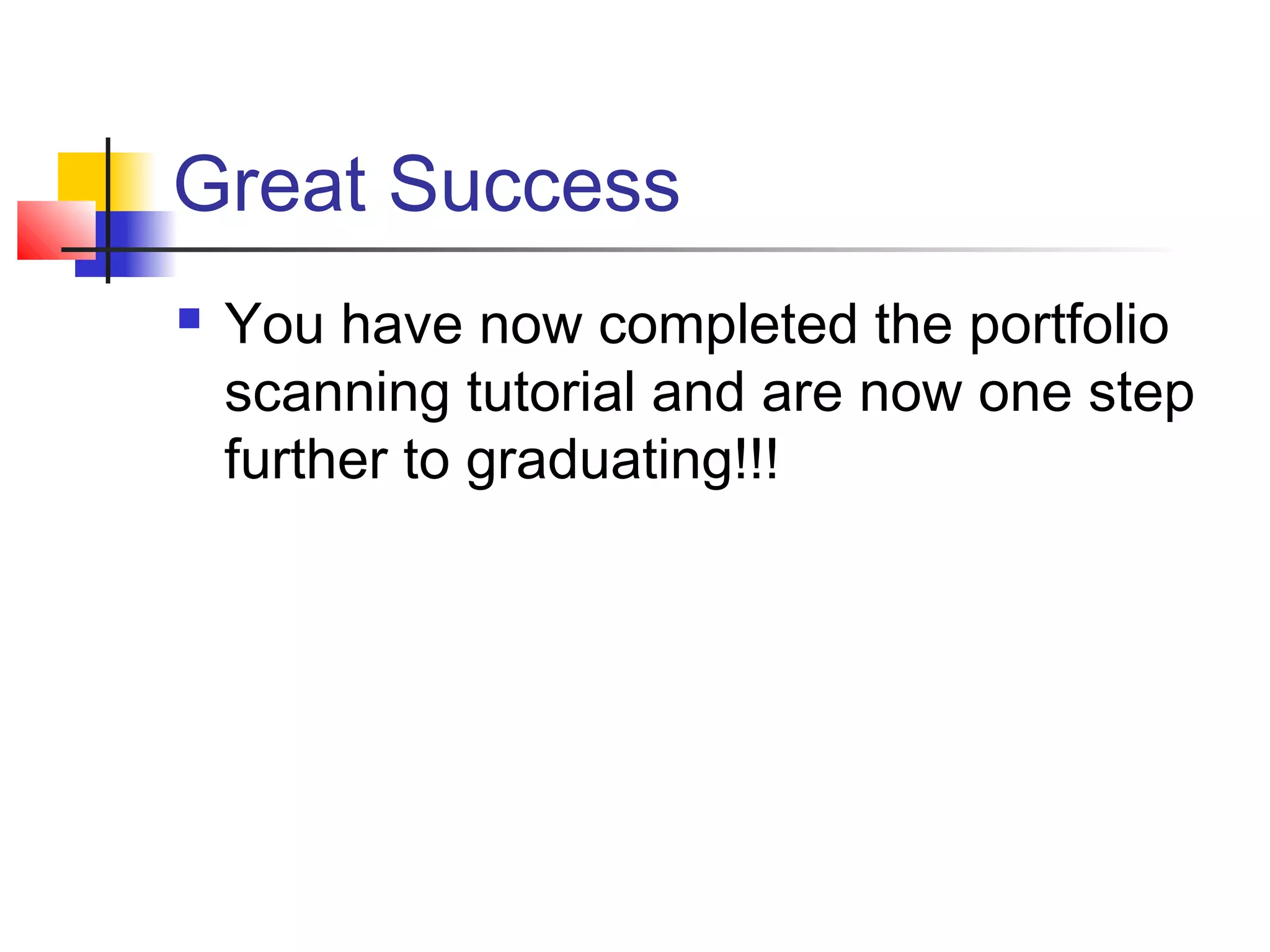 Portfolio Scanning for Dummies (S1500) | PPT