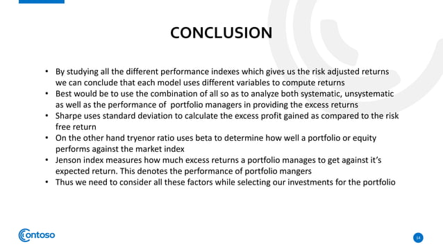 Portfolio selection using sharpe , treynor & jensen performance Index ...
