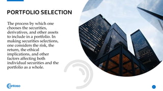Portfolio selection using sharpe , treynor & jensen performance Index ...