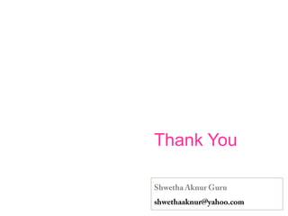 Portfolio shwetha aknurguru_01 | PPTX