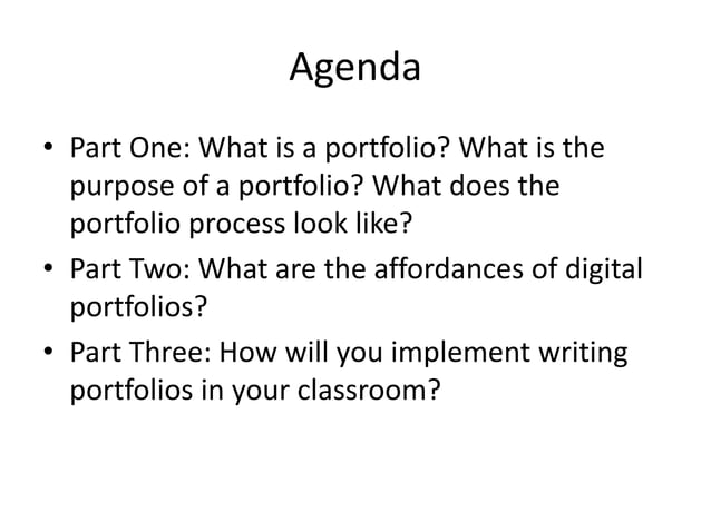 Portfolios in the ELA Classroom | PPTX | Desktop Publishing | Computer ...