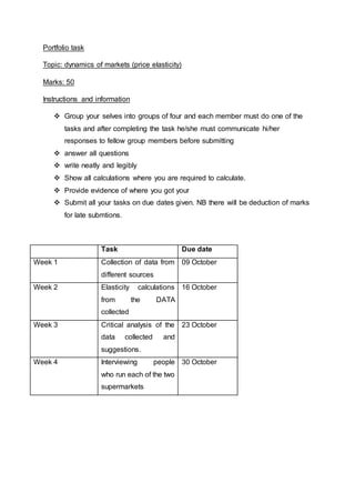Portfolio task | PDF