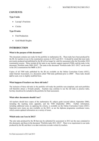 Portfolio task -_2012_2013 | PDF
