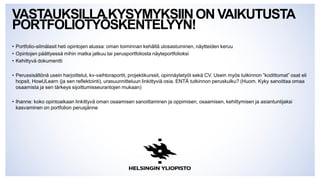 Portfoliotyon tueksi | PDF