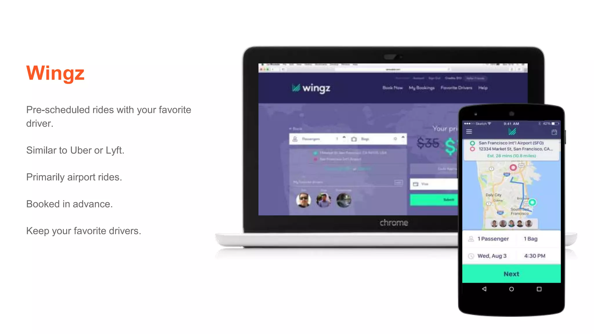 Wingz - Your personal driver is waiting | PPTX