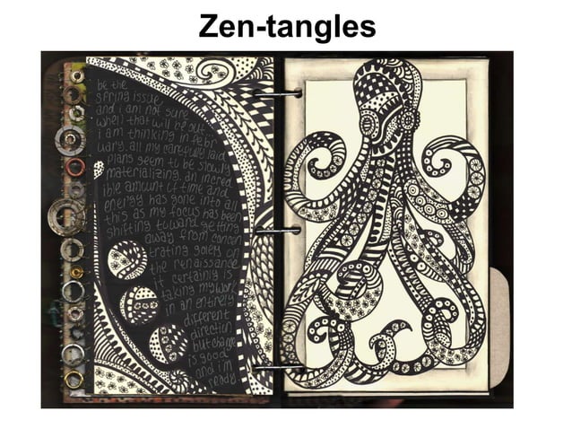 Gr 10 Portfolio zentangle. illuminated manuscript | PPT