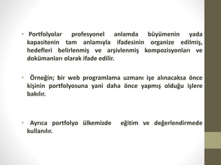 Portfolyo | PPTX