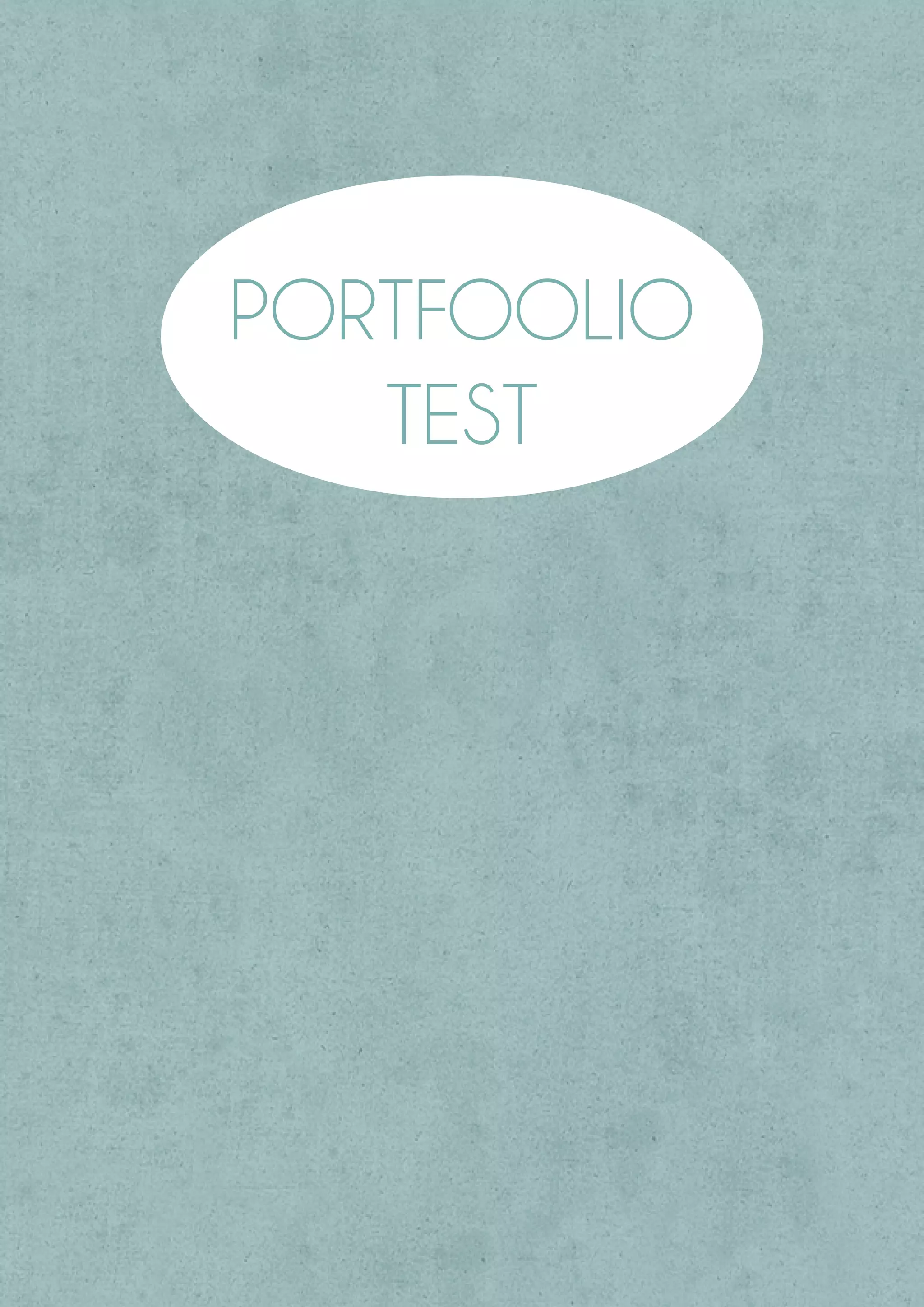 Portfoolio TEST | PDF