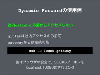 漢のPort forwarding | PPT