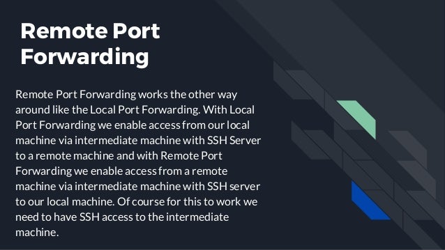Port forwarding