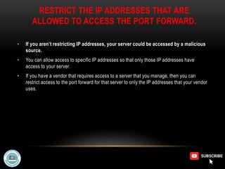 port forwarding.pptx | Internet | Computing