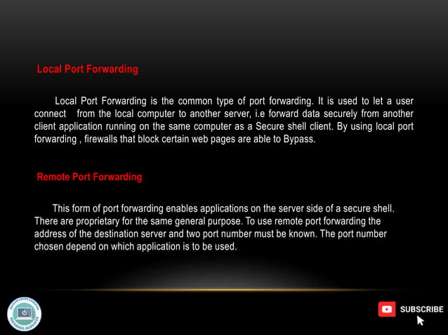 port forwarding.pptx | Internet | Computing