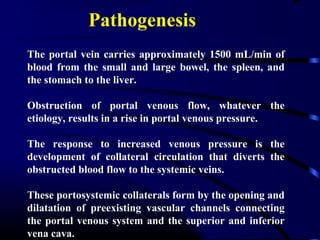 portal hypertension..classification and pathophysiology. | PPT