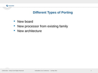 Porting linux to a new architecture | PDF